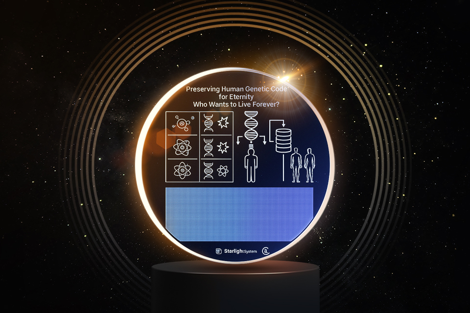 How to contain all of humanity's knowledge in one crystal?